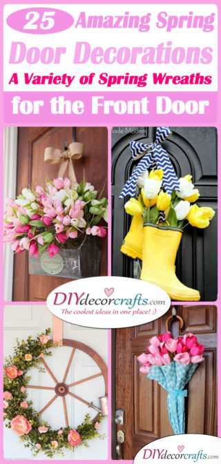 Spring Door Decorations - 25 Amazing Spring Wreaths for the Front Door