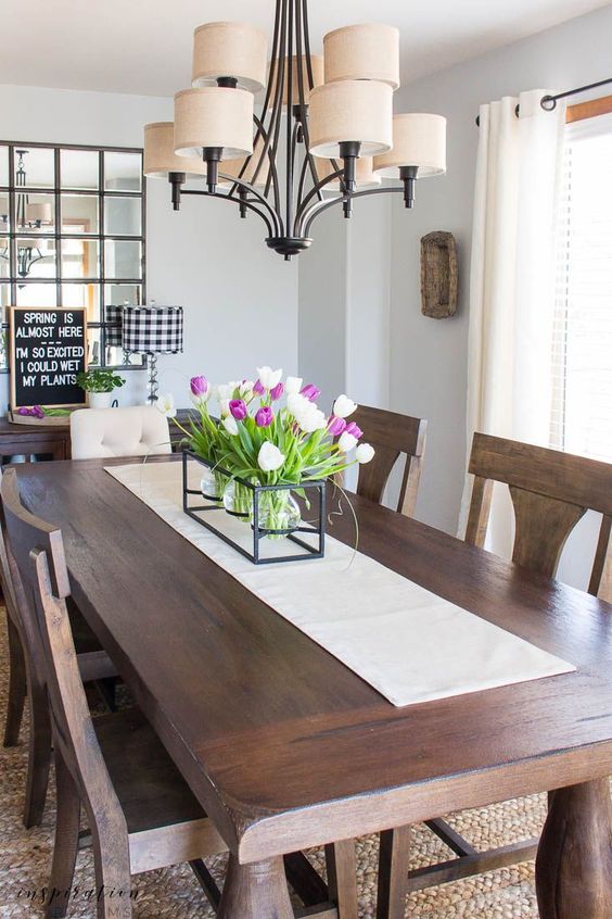 Simple Dining Table Centrepiece Ideas Dining Room Table Decor Ideas